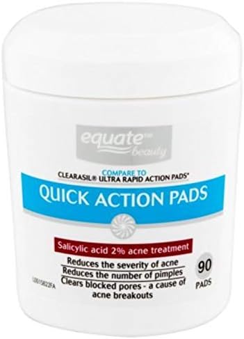 Amazon.com: Equate Acne Treatment 90 Quick Action Pads : Beauty ...