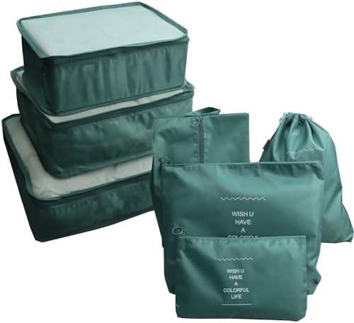 Amazon.com: 6 Set Compression Packing Cubes Compressed Storage Bags for ...