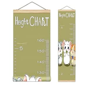 Amazon.com: Adorable Cartoon Kids Height Wall Chart Perfect Growth ...