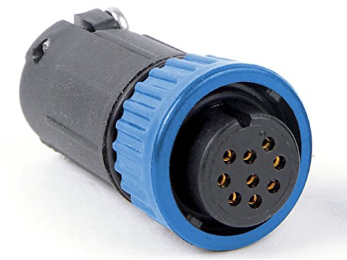 Conxall 6282-6Sg-513Cc3 Mini-Con-X, Blue Coupling Straight Cable Plug 6 ...