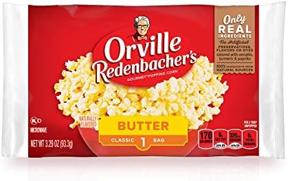 Amazon.com: Orville Redenbacher's Butter Popcorn, 3.29 Ounce Classic Bag