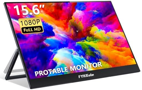 Bettdow Monitor Portatil 15,6'', FHD 1080P Monitor Portátil Conectado ...