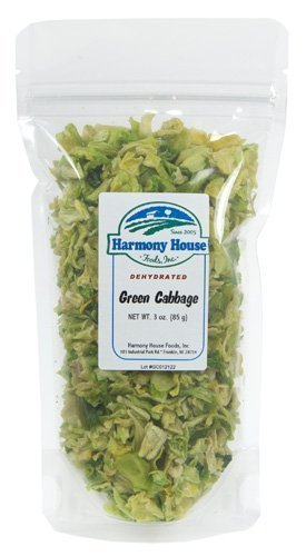 Amazon.com: Harmony House Foods Dehydrated Cabbage Flakes - Air Dried ...