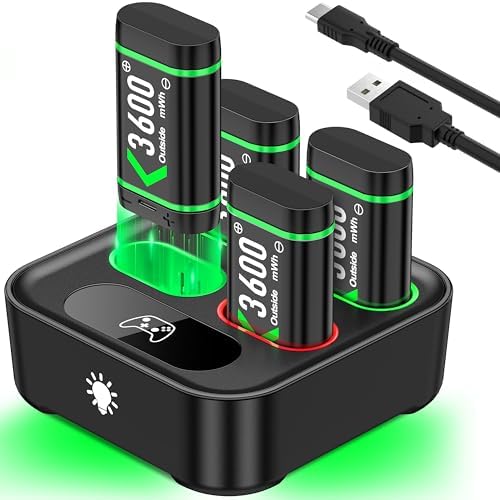 Amazon.com: Rechargeable Xbox One Controller Battery Pack with ...