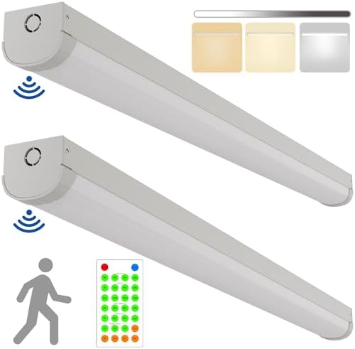 Amazon.com: 2 Pack 4FT Tri-Level Motion Sensor LED Linear Strip ...