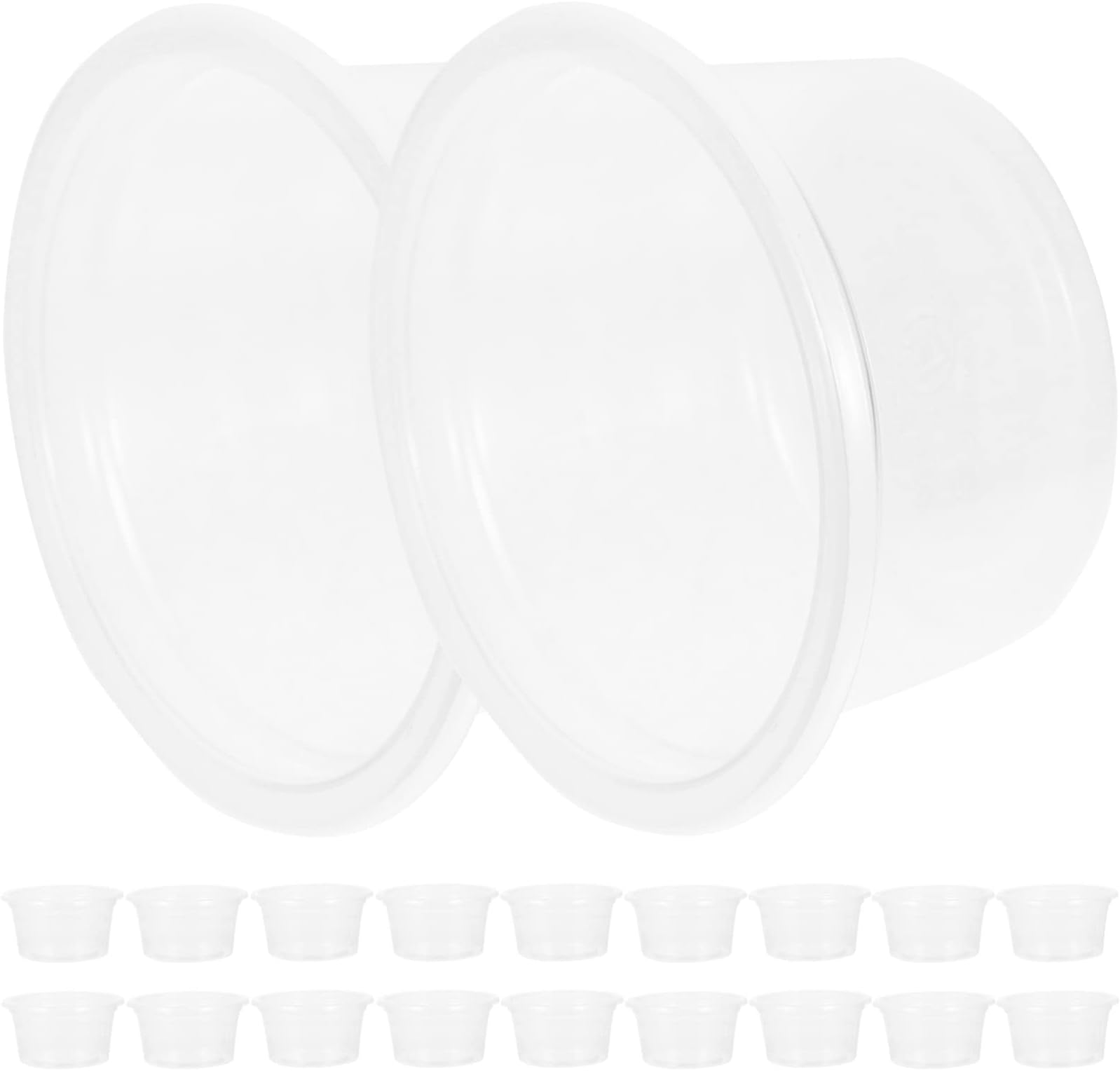 DERNORD Gecko Feeding Ledge Plastic Bowl - 5x3CM 30PCS Reptile Water ...