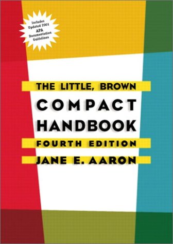 Amazon.com: Little, The, Brown Compact Handbook (APA Update), with CD ...