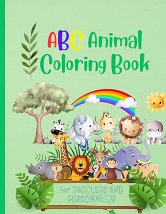 ABC Animal Coloring Book: Fun and cute Animal coloring book For ...