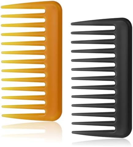 Amazon.com : Wide Tooth Travel Comb, 2-Pack - Small, Portable ...