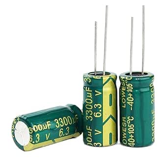 10pcs 6.3V 3300UF 10 * 20mm high Frequency Low impedance Aluminum electrolytic Capacitor 3300uf ...