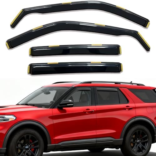 Amazon.com: in-Channel Rain Guards Window Visors for Ford Explorer 2020 ...