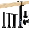 Amazon.com: O.HSNYIU Set of 4 Adjustable Bed Legs Replacement ...
