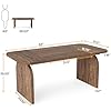 Amazon.com: Tribesigns 63-Inch Wood Executive Desk, Rectangular Large ...