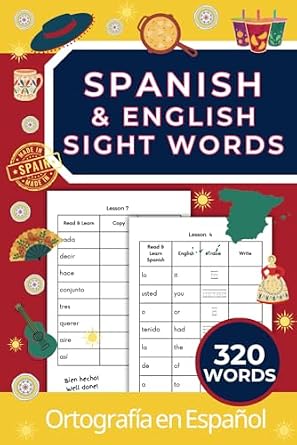 Spanish and English Sight Words: Learn to Read, Write and Spelling 320 ...