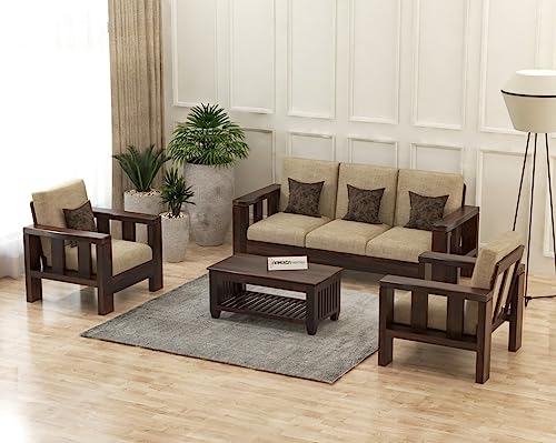 Mamta Furniture Solid Sheesham Wooden 5 Seater Sofa Set for Living Room ...