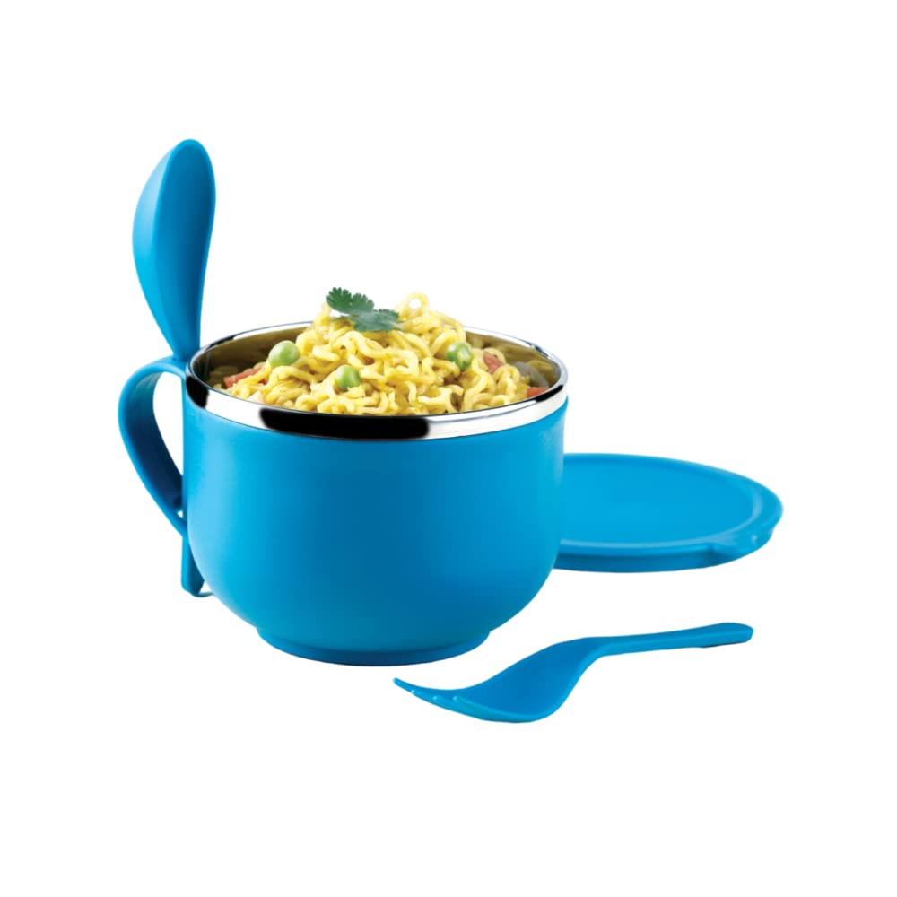 Buy Nestwell Introducing 700ML Maggi Bowl-Stainless Steel & ABS Food ...