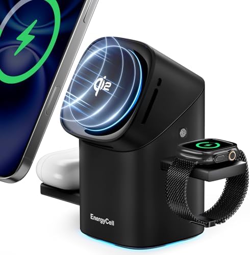 Amazon.com: EnergyCell Rotating Wireless Charger, Qi2 Certified 2X ...