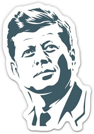 Amazon.com: JFK John F Kennedy President - 3" Vinyl Sticker - for Car ...