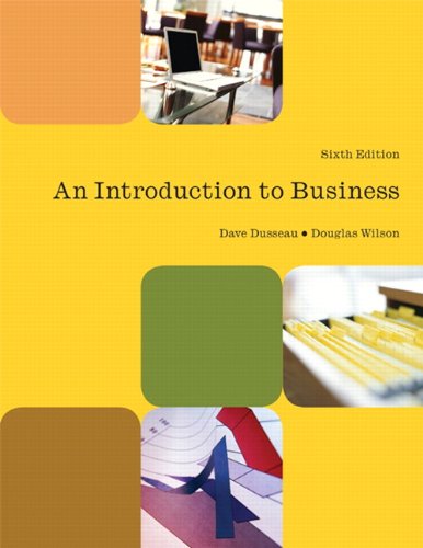Introduction to Business (6th Edition): Wilson, Douglas, Dusseau, David ...