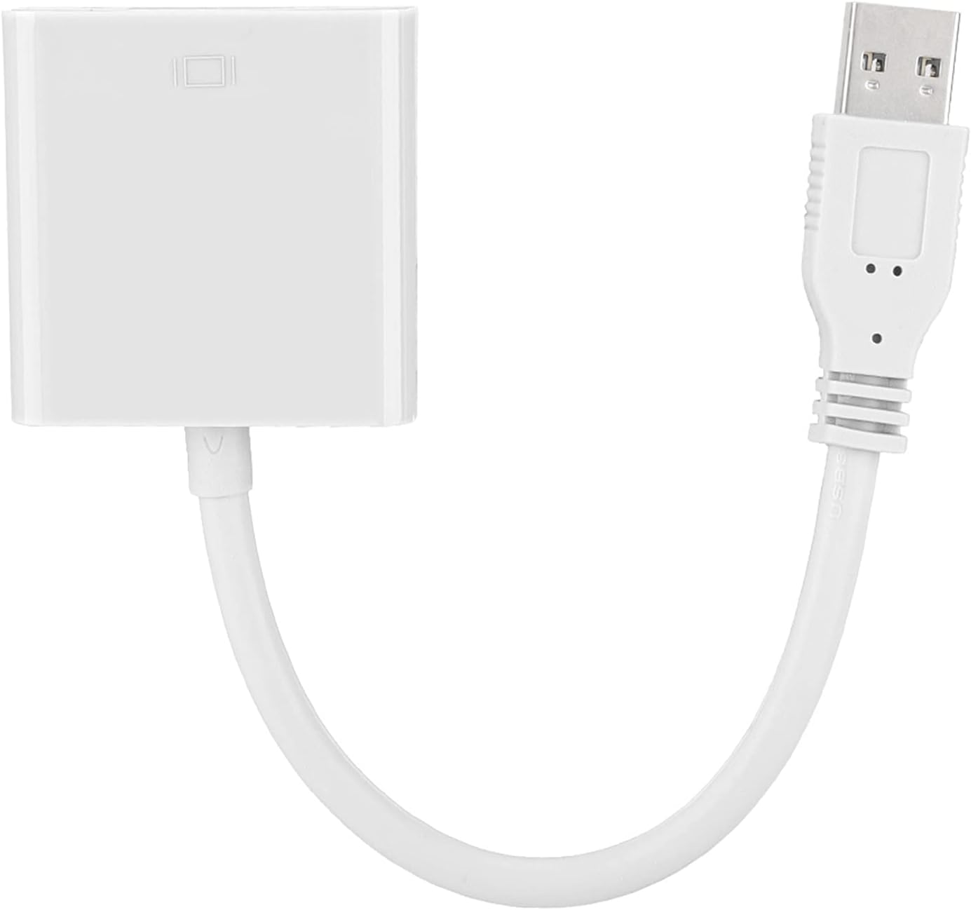 USB 3.0 to VGA, USB 3.0 to VGA Adapter, Black, White, Blue (Optional ...