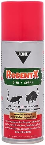 Aerol Rodent-X Rat Repellent 2 in 1 Spray - Protects Cables, Wires and ...