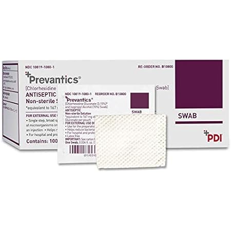 Amazon.com: PDI-Prevantics Skin Preparation Pads (Box of 100) Model ...