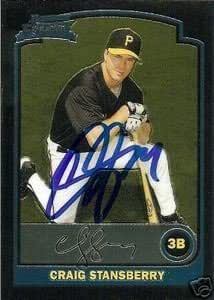 Padres Craig Stansberry Signed 2003 Bowman Rookie Card at Amazon's ...