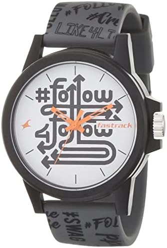 Buy Fastrack Unisex Silicone White Dial Analog Watch -Nr68011Pp04, Band ...