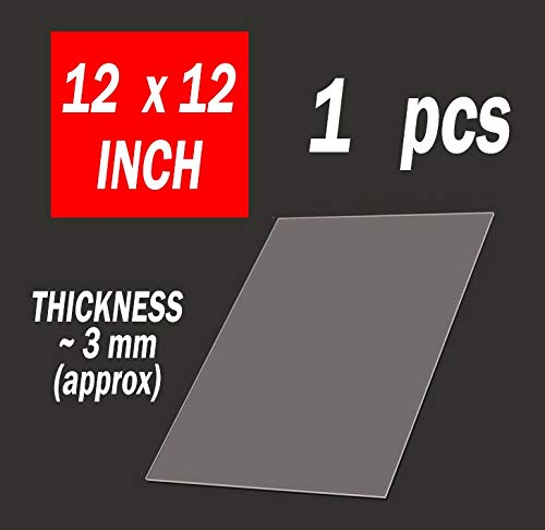 Rpi shop - 12 Inch X 12 Inch clear Transparent Plexiglass Acrylic Sheet ...