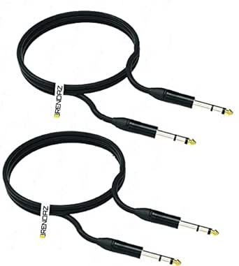 Amazon.com: BRENDAZ 1/4 TRS Interconnect Cable (2- Pack) 10-ft. TRS ...