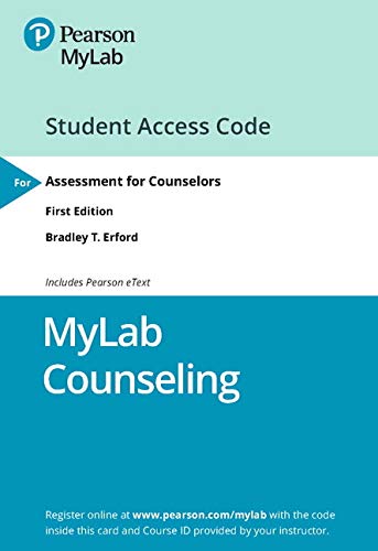 Amazon.com: Assessment for Counselors - MyLab Counseling with Pearson ...