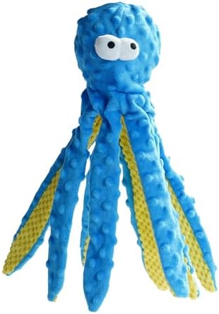 Pet Supplies : Nocciola Crinkle Squeaky Dog Toys | Blue Octopus Dog Toy ...