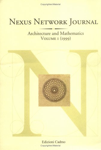 Amazon.com: Nexus Network Journal volume 1 (1999): 9788879232210: Williams, Kim: Books