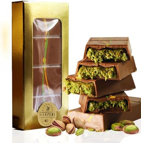 Amazon.com : Dubai Pistachio Chocolate Kunafa Bar - 200g (7 oz) - Viral Luxury Dessert - Crispy ...