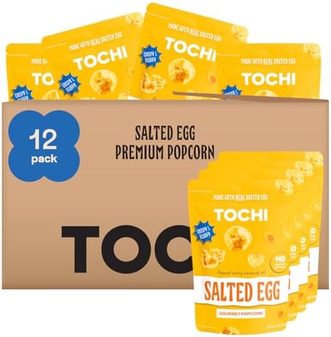 Amazon.com: Tochi Gourmet Popcorn Snacks - Salted Egg Flavor - Using ...