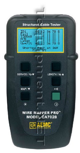 AEMC 2127.82 Wire Mapper Pro Model CA7028 (LAN Cable Tester) Model ...