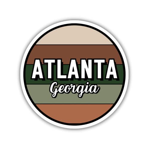 Amazon.com: Atlanta Georgia Travel Sticker, 2.5" Multiple Colors, Vinyl ...