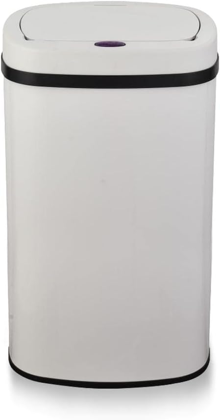 Devanti Rubbish Bin 58L Sensor Black Steel Body Kitchen Trash Bins ...