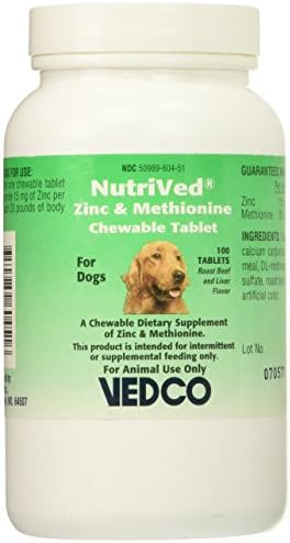 Amazon.com : NutriVed Zinpro for Dogs (100 CHEWABLE Tablets) : Pet Supplies