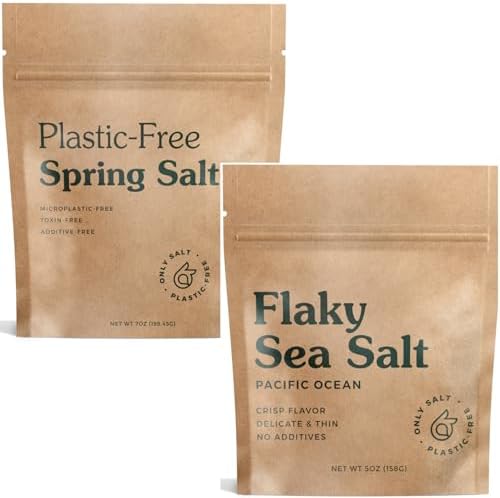 Amazon.com : Only Plastic Free Salt and Flaky Sea Salt Bundle : Grocery ...