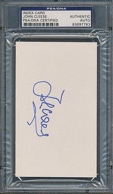 Amazon.com: John Cleese Index Card Certified Authentic Auto Autograph ...