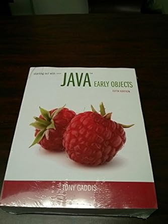 Starting Out with Java: Early Objects (5th Edition): Gaddis, Tony ...