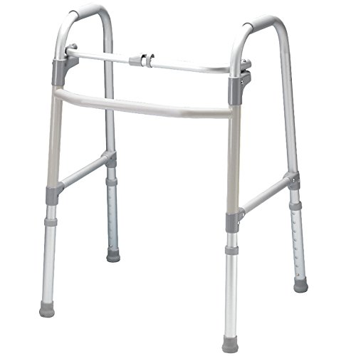 Carex Single Button Walker - Height Adjustable Stand Up Walker for ...