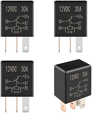 Amazon.com: Muilty-Purpose 5 Pin Automotive Relay(12V 30A),High Power ...