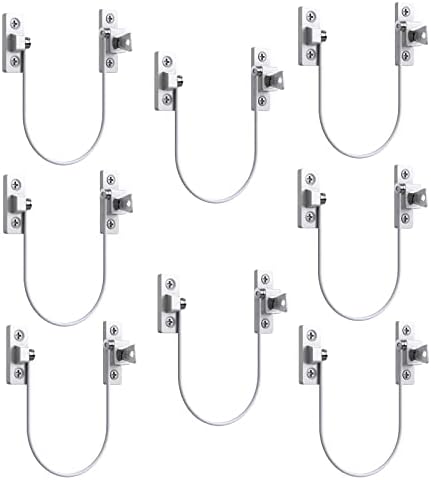 2 x UPVC Window Cable Restrictor Lock with Screws Child & Baby Safety ...