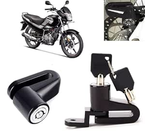 AUTO PEARL Heavy Duty Disc Brake Lock Anti Theft Stainless Steel 7mm ...