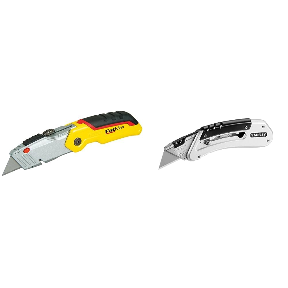 STANLEY 0-10-825 FATMAX Retractable Folding Knife, Yellow/Silver ...