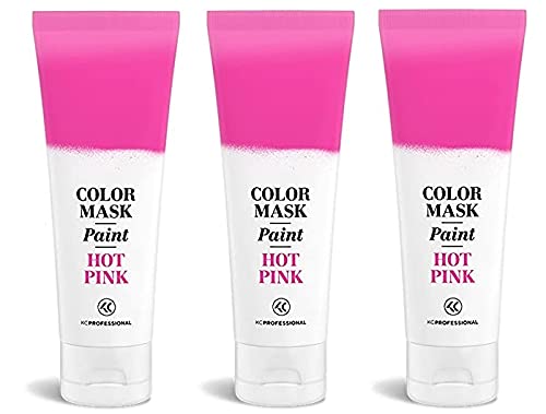 Amazon.com : Semi-Permanent Pink Hair Color Cream (3 Pack) - Color Mask ...