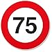 Amazon.de: DankeDir! 75 Geburtstag Verkehrsschild - Schild Geschenk 75 ...