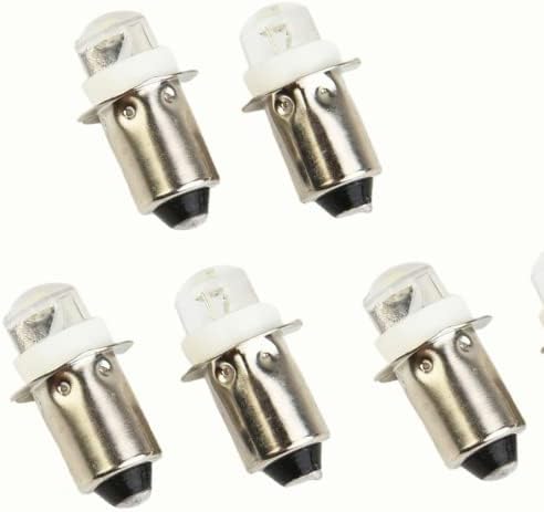 5 Pack LED Flashlight Bulb, P13.5S Flashlight Replacement Bulb, 3V ...